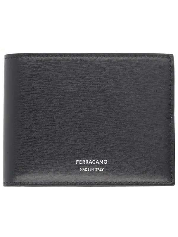 FERRAGAMO Portafoglio Con Logo - Black