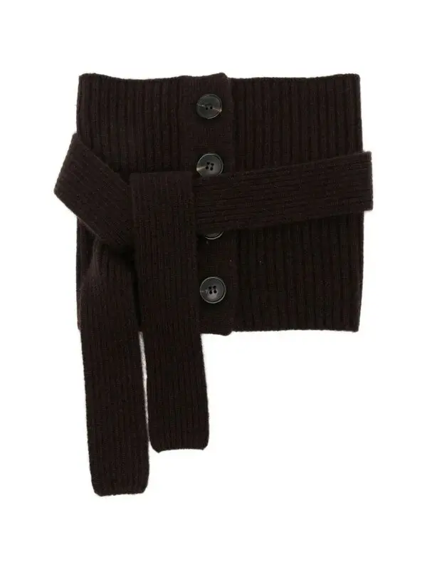 Dries Van Noten Scarf Cashmere "merlin - Brown