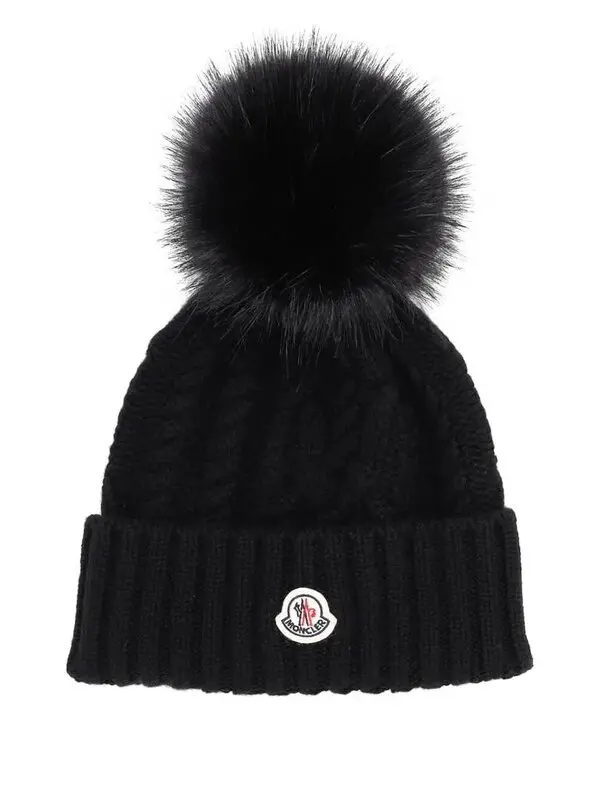 Moncler Hat Wool "pon Pom
