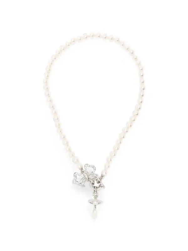 VIVIENNE WESTWOOD Necklace Pearl "rigoberta - Metallic