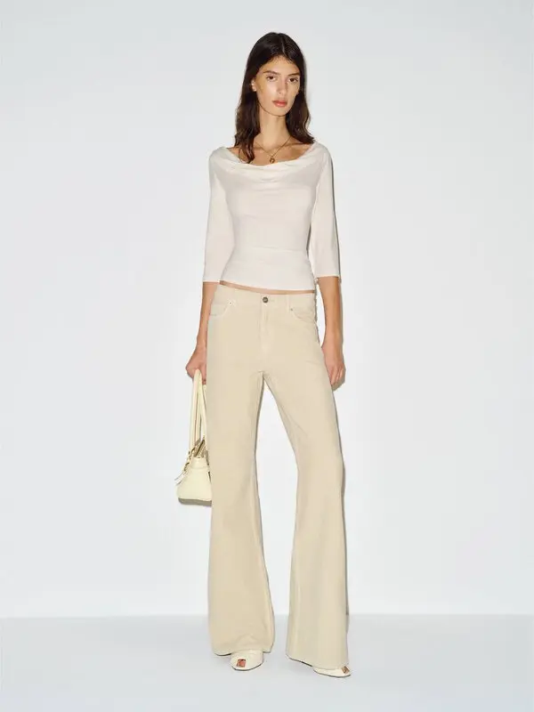 REFORMATION Giselle Knit Top - Ivory