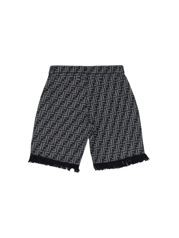 Fendi Ff Denim Bermuda Shorts
