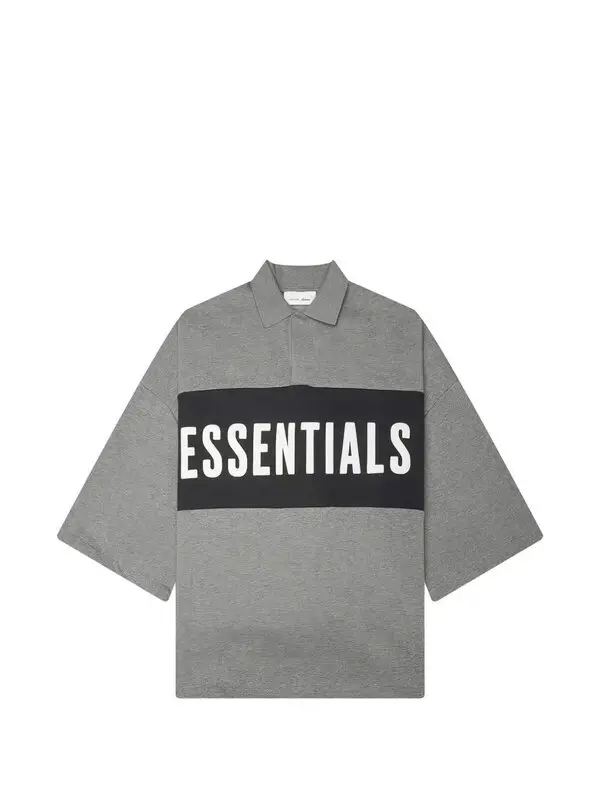 Fear Of God Essentials Panelled Cropped Polo Shirt