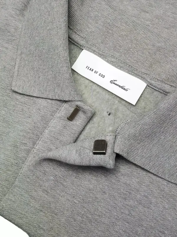 Fear Of God Essentials Panelled Cropped Polo Shirt