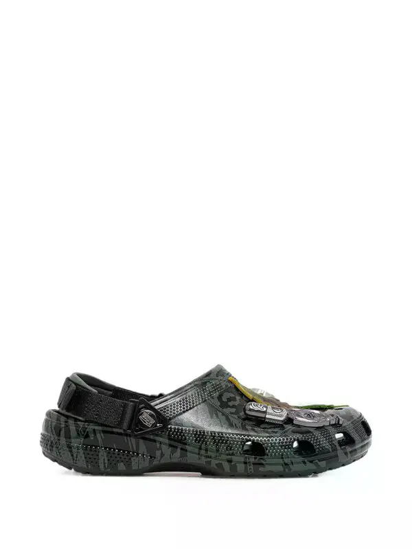 CROCS X Aries Arise Classic Camo-print Jibbitz™-embellished Mules - Black