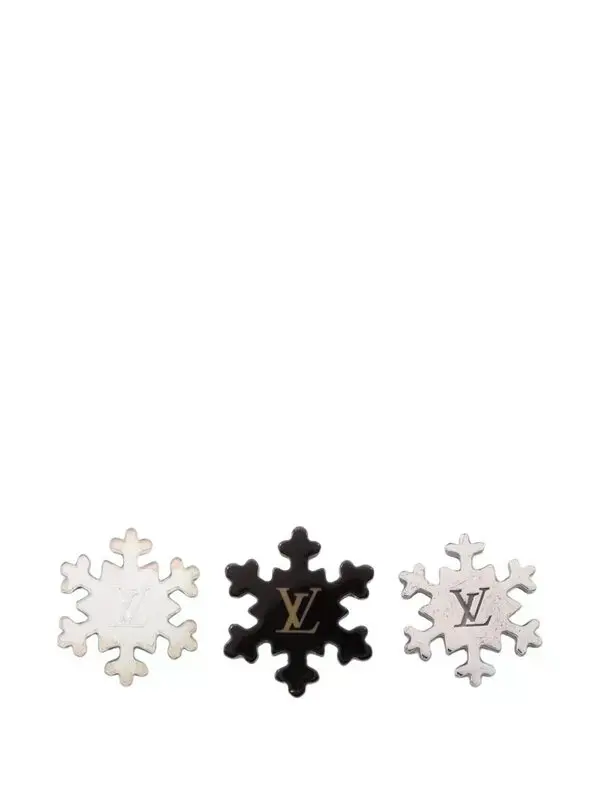 LOUIS VUITTON 2010s Etoile De Neige Pin Brooch - Black