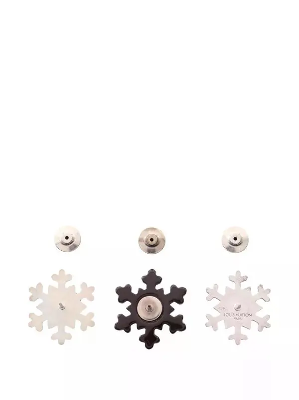 LOUIS VUITTON 2010s Etoile De Neige Pin Brooch - Black