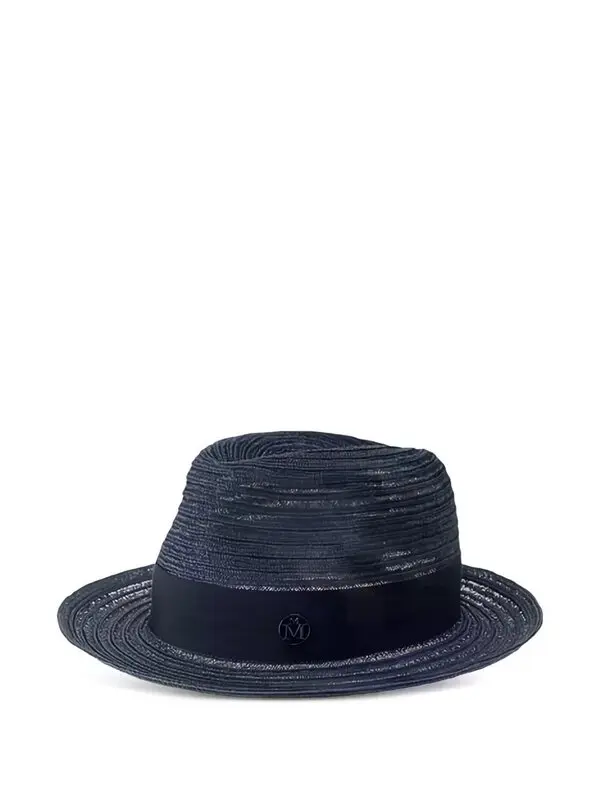 MAISON MICHEL Jo Ribbon Trilby Hat - Blue