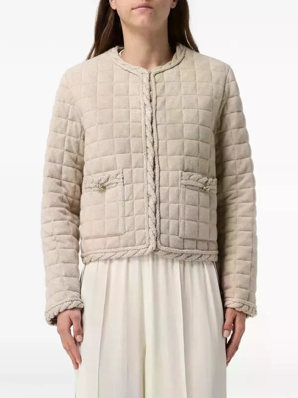 Fabiana Filippi Quilted Braided-trim Jacket - Neutrals
