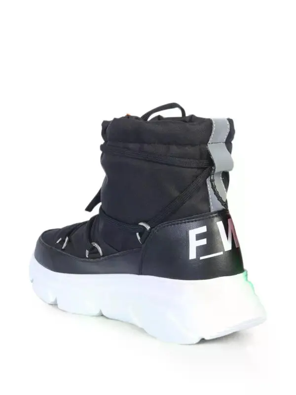 F_WD Logo-print Panelled Boots