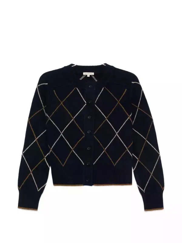 MOISMONT Argyle-pattern Cardigan