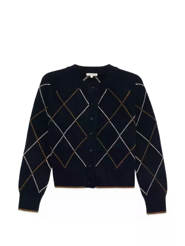 MOISMONT Argyle-pattern Cardigan