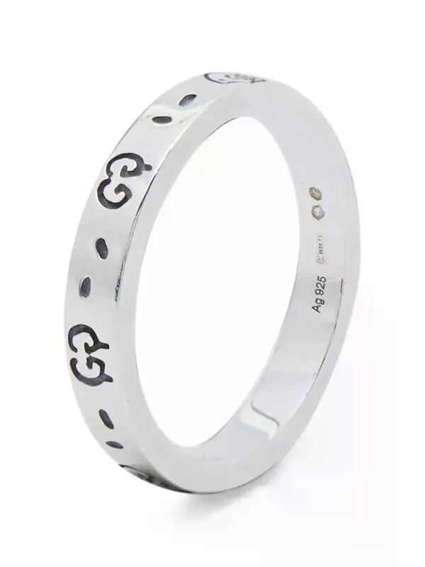 Gucci Ghost Thin-band Ring - Silver