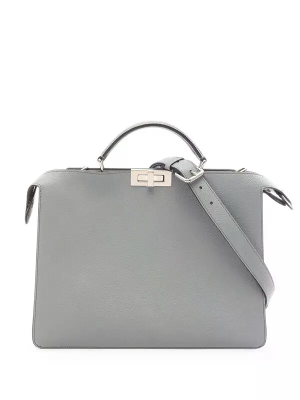 Fendi 2010s Medium Peekaboo I.u Handbag - Grey