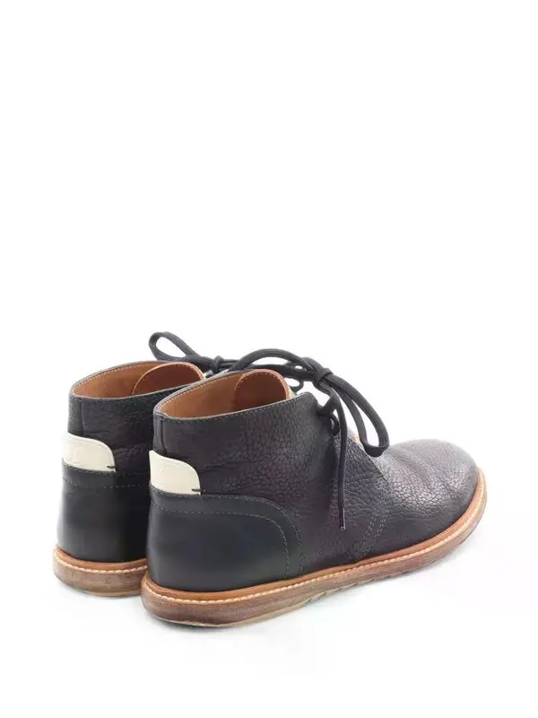 LOUIS VUITTON 2014 Pebble-grain Leather Ankle Boots - Blue