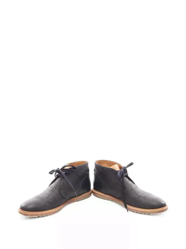 LOUIS VUITTON 2014 Pebble-grain Leather Ankle Boots