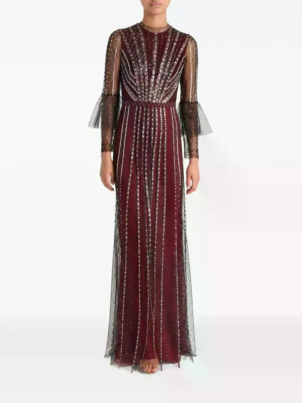 TEMPERLEY LONDON Sabel Sequin-embellished Maxi Gown