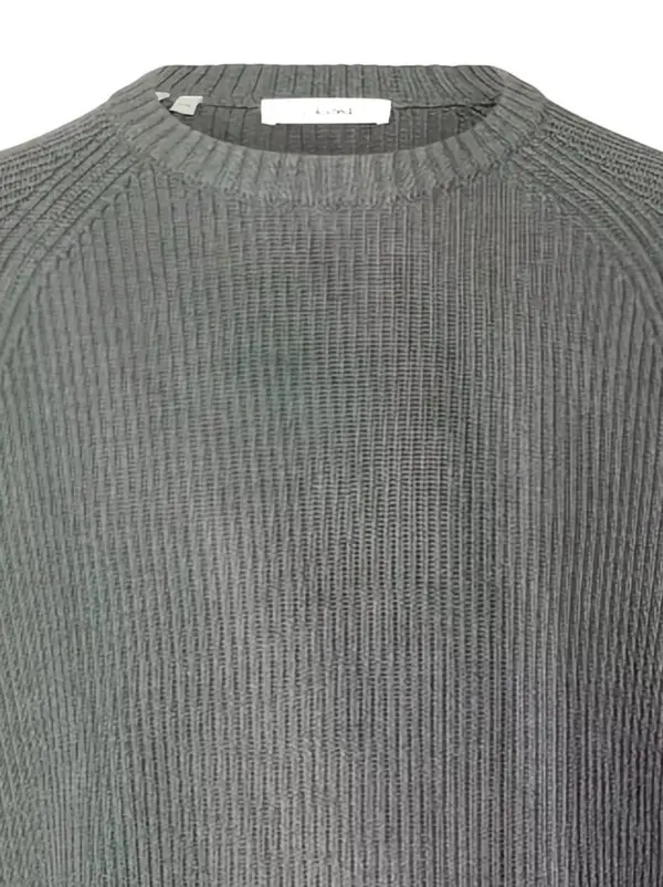 SELECTED Ribbed-knit Raglan-sleeve Sweater
