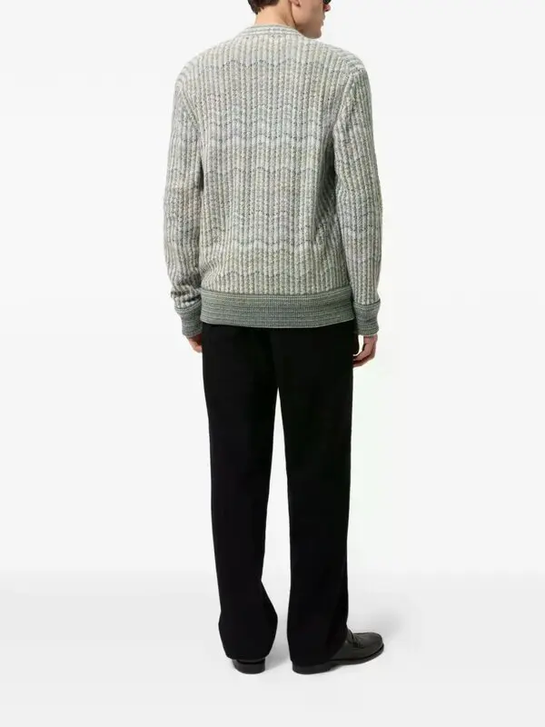 Missoni Zigzag-knit Button-up Cardigan