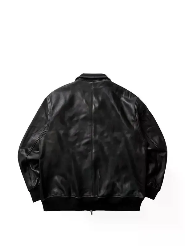 Y3 Zip-up Leather Jacket