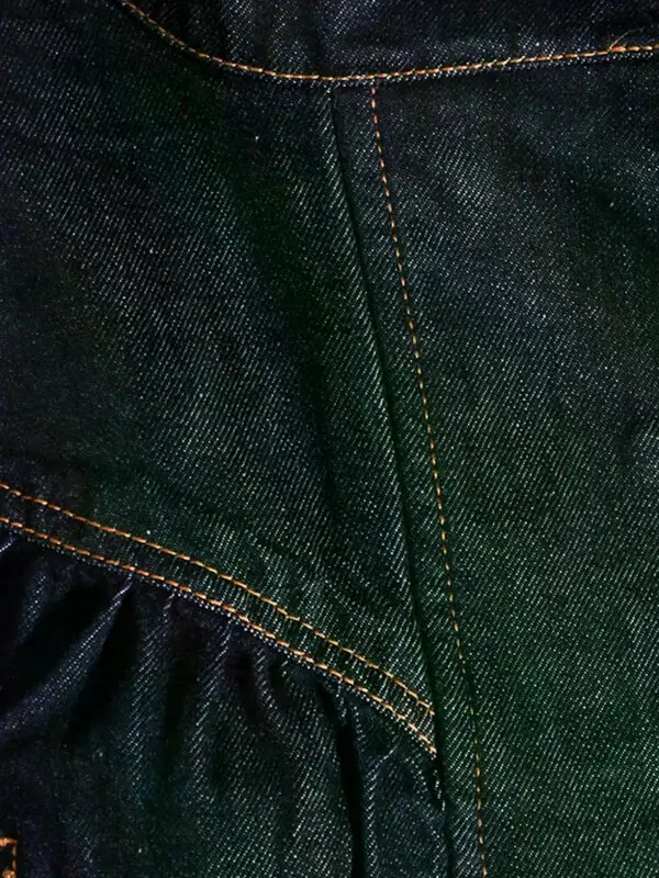 Zimmermann High-neck Cropped Denim Jacket