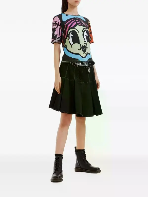 CHOPOVA LOWENA Imzy Lou Graphic-print T-shirt - Black