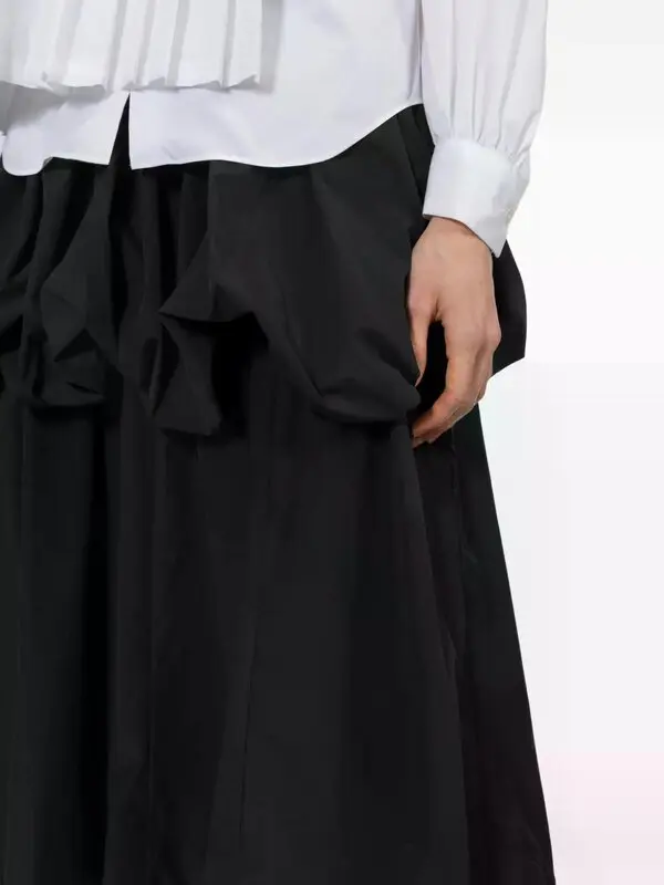 Noir Kei Ninomiya Gathered Midi Skirt