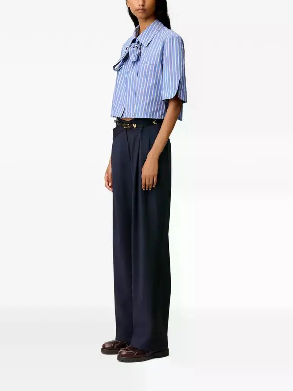 Claudie Pierlot Pleated Straight-leg Trousers