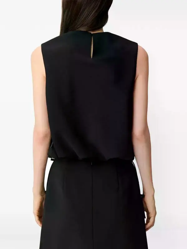 Claudie Pierlot Bow-detail Sleeveless Top