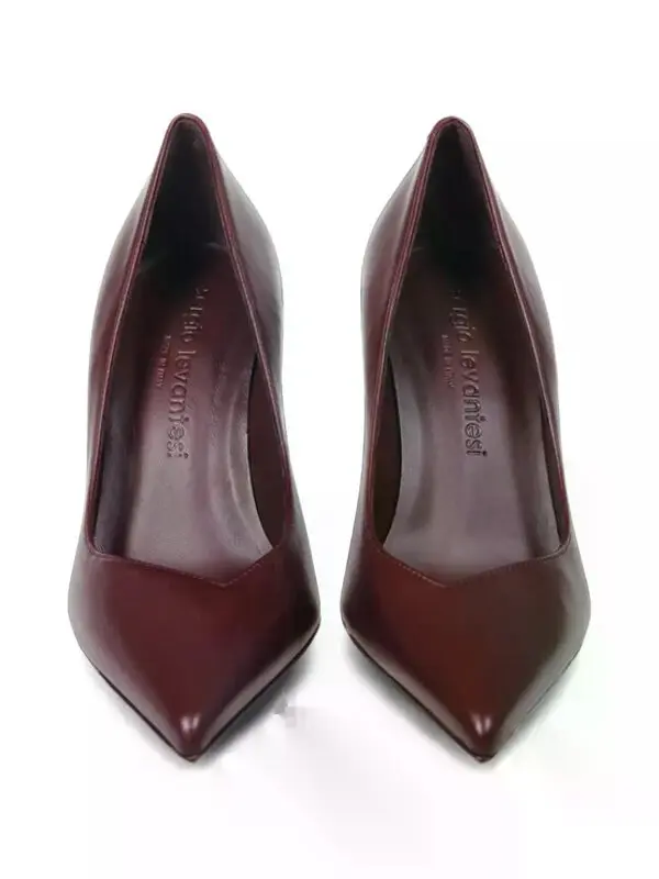 SERGIO LEVANTESI Divina Pointed-toe Leather Pumps