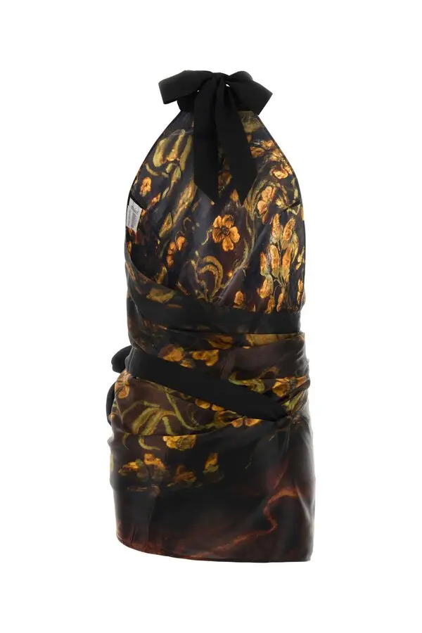Dries Van Noten Printed Silk Carfys Top