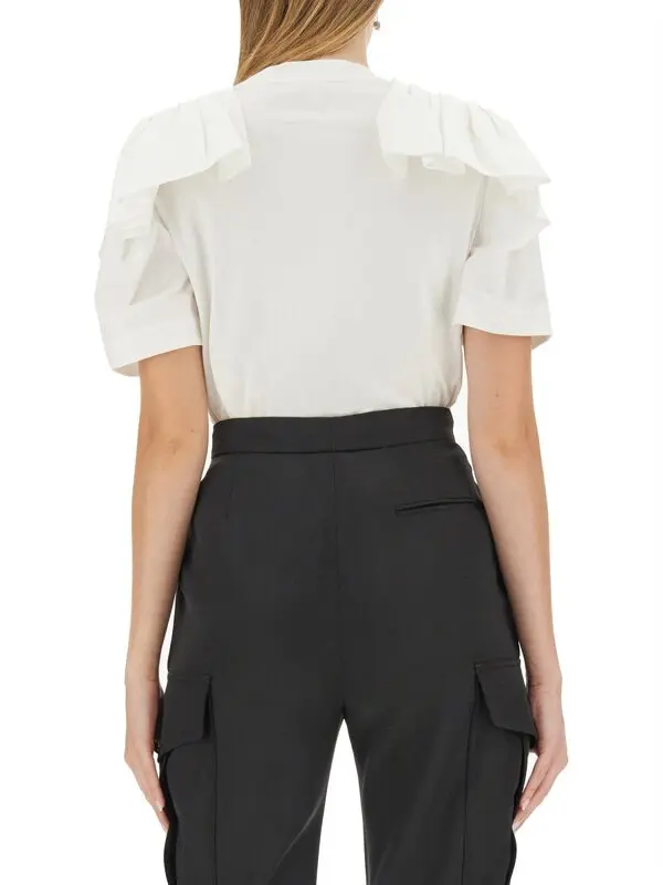 Alexander McQueen T-shirt With Ruffles