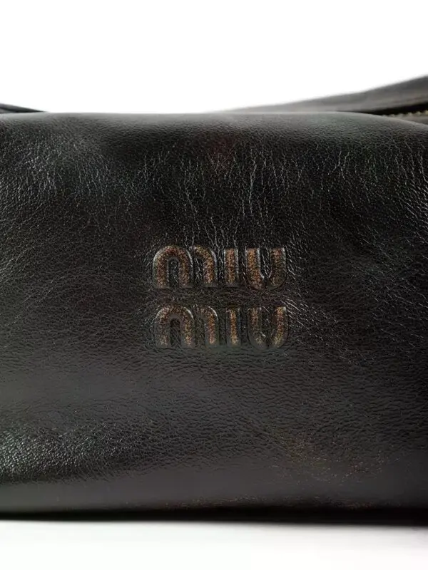 Miu Miu Rope-handle Logo-embossed Shoulder Bag