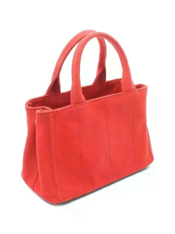 Prada 2000s Canapa Logo-print Tote Bag
