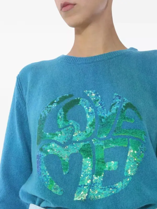 Alberta Ferretti Sequin Roundel Sweater