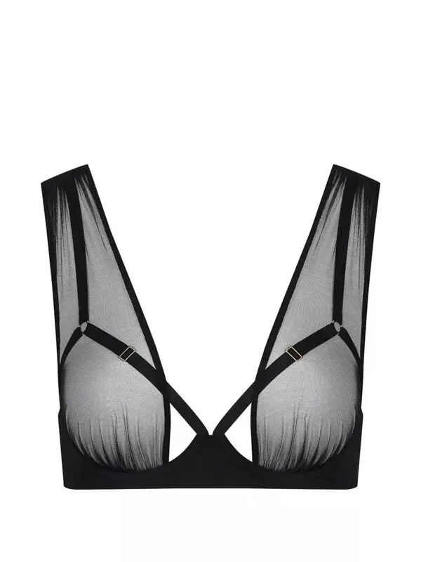 SCANDALE Nuit Fauve Mesh-panel Bra