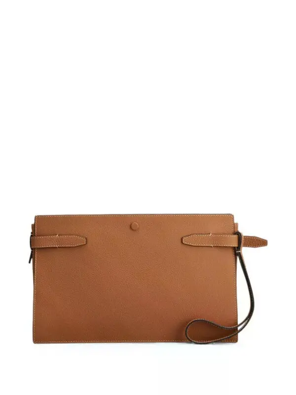 TOD'S T Timeless Clutch Bag - Brown