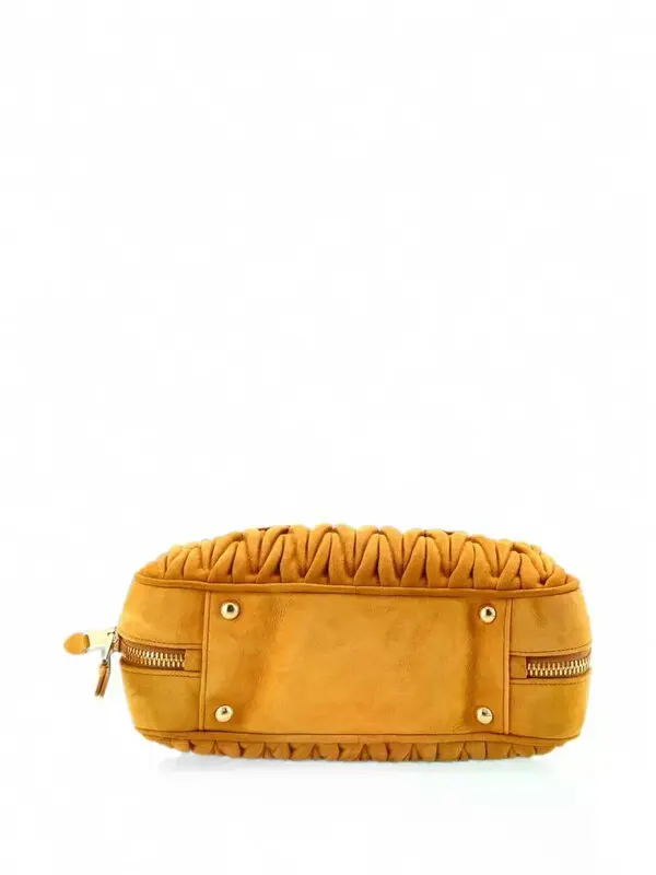 Miu Miu Arcadie Top Handle Bag Matelasse Leather Large Satchel