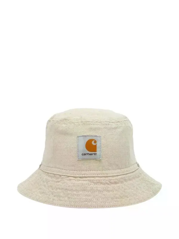 Carhartt Work In Progress Walter Logo-patch Bucket Hat - Neutrals