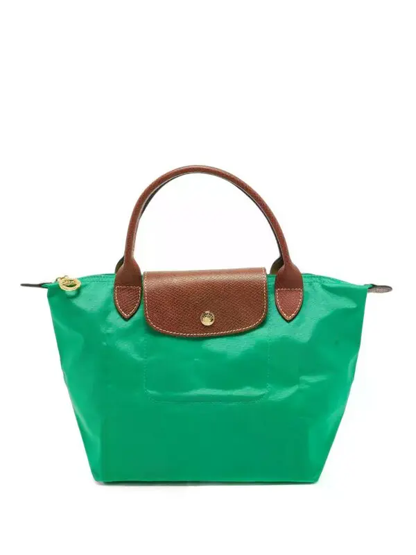 Longchamp Small Le Pliage Leather-trim Tote Bag