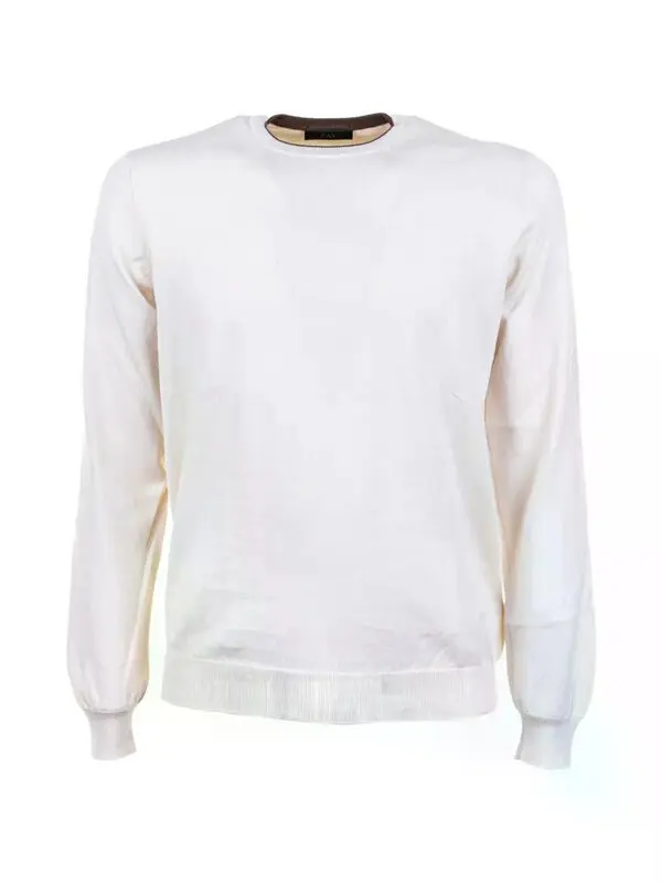 FAY Crew-neck Ribbed-trim Sweater
