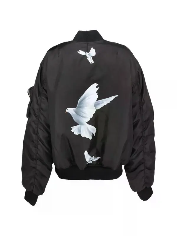 3.PARADIS Dove-print Bomber Jacket