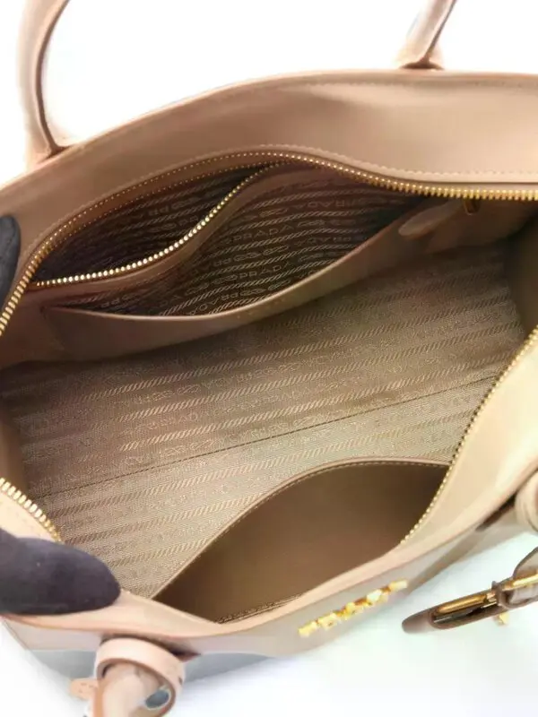 Prada 2010s Esplanade Saffiano Leather Tote Bag