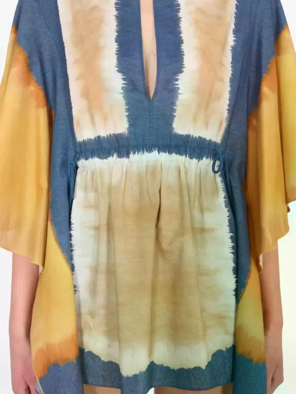 Alberta Ferretti Tie-dye Print Kaftan