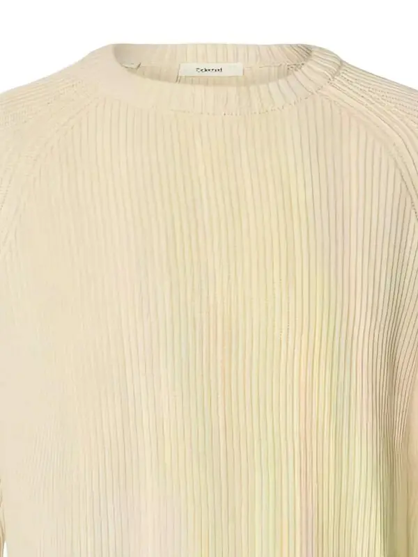 SELECTED Ribbed-knit Raglan-sleeve Sweater