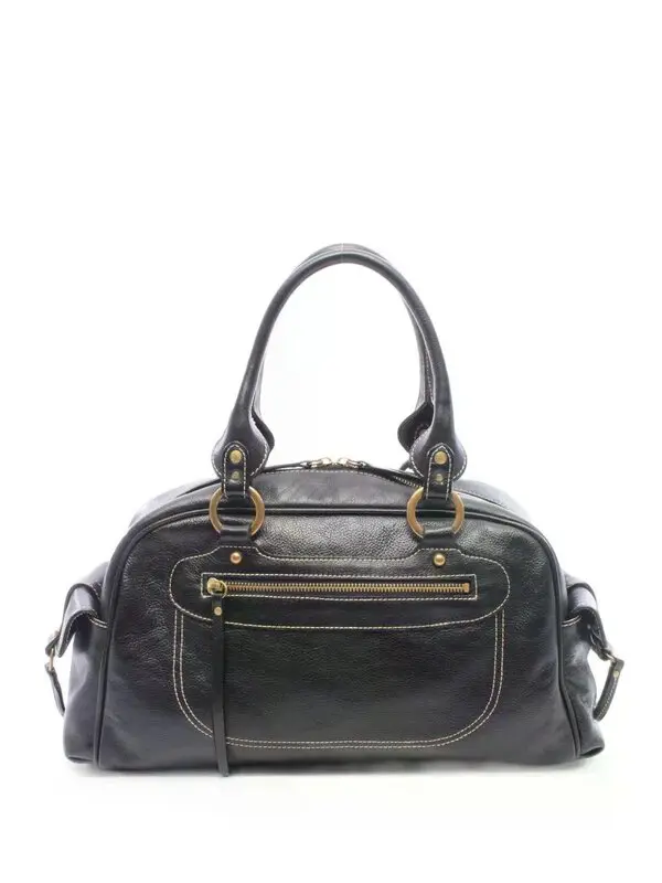Mcm 2000s Mini Leather Shoulder Bag - Black