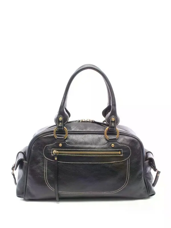 Mcm 2000s Mini Leather Shoulder Bag - Black