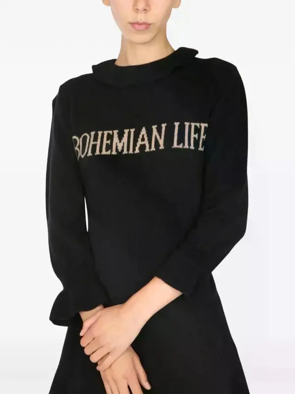 Alberta Ferretti Mini Bohemian Life Ruffled Dress