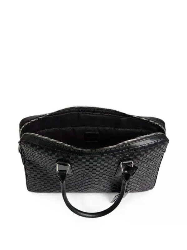 Sandro Woven Leather Briefcase