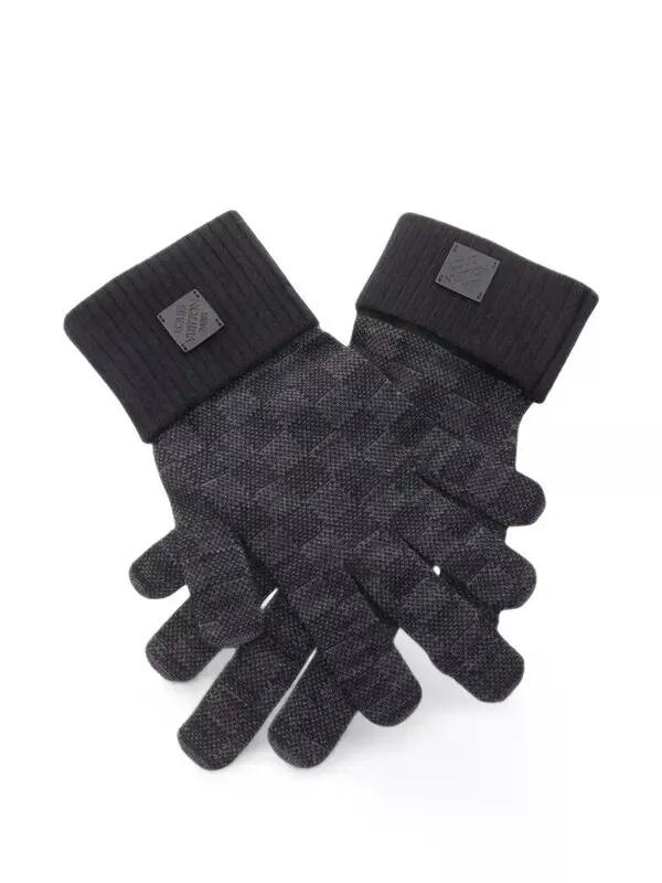 LOUIS VUITTON Neo Petit Damier Gloves - Black